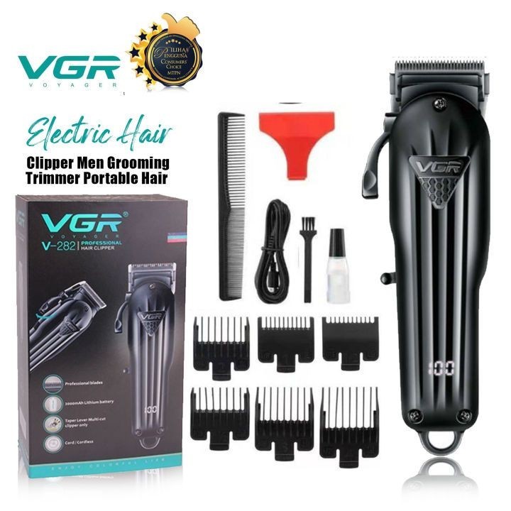 Original VGR V-282 Professional Rechargeable Hair Trimmer Clippers Cutting Shaver Cutter ...