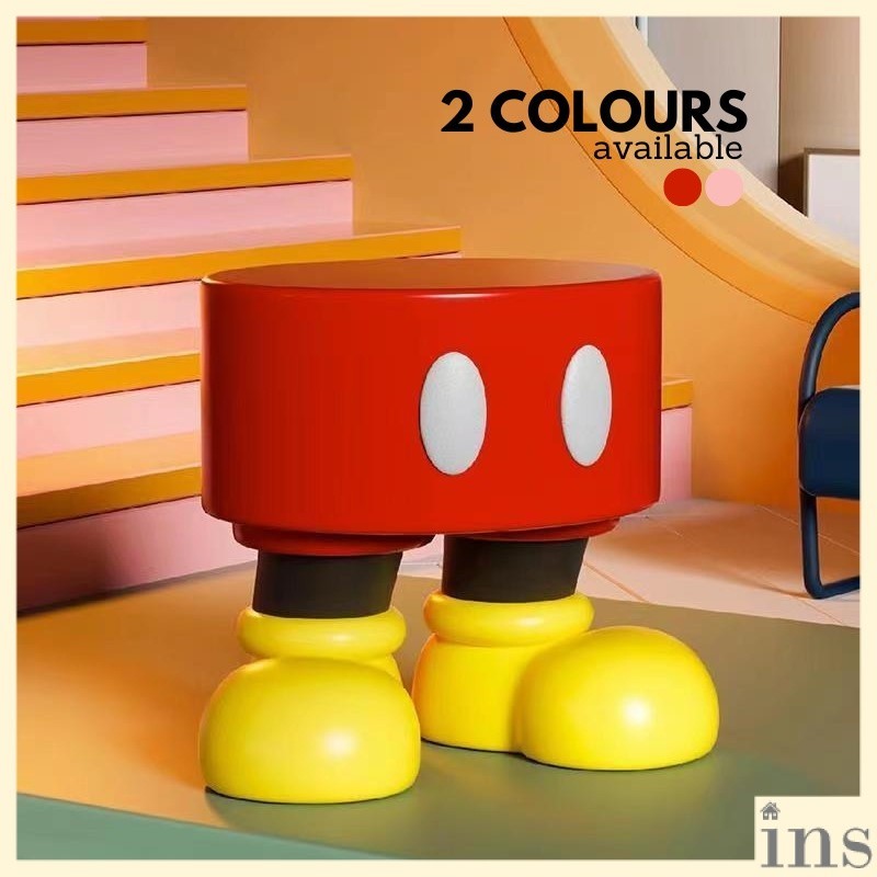 Cute Cartoon Mickey Mouse Children Shoe Changing Stool Doorway Home ...