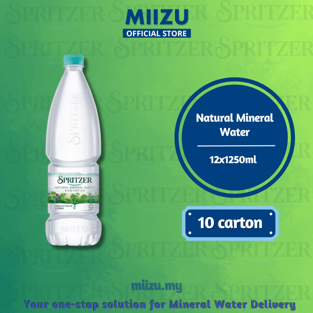 Spritzer Natural Mineral Water 12x1.25L - 10 cartons package - KL & Klang Valley Only. Fast ...