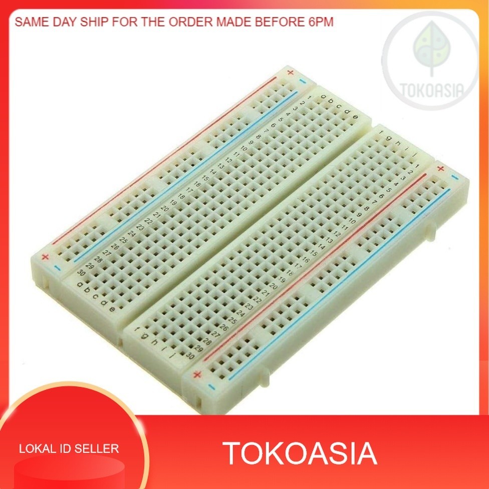 (Ready Stock) 8.5 x 5.5cm 400 Tie Points 400 Holes Solderless ...