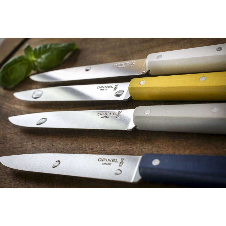 OPINEL SET OF 4 TABLE KNIVES WOOD [No 125 Bon Appetit] cutleries ...