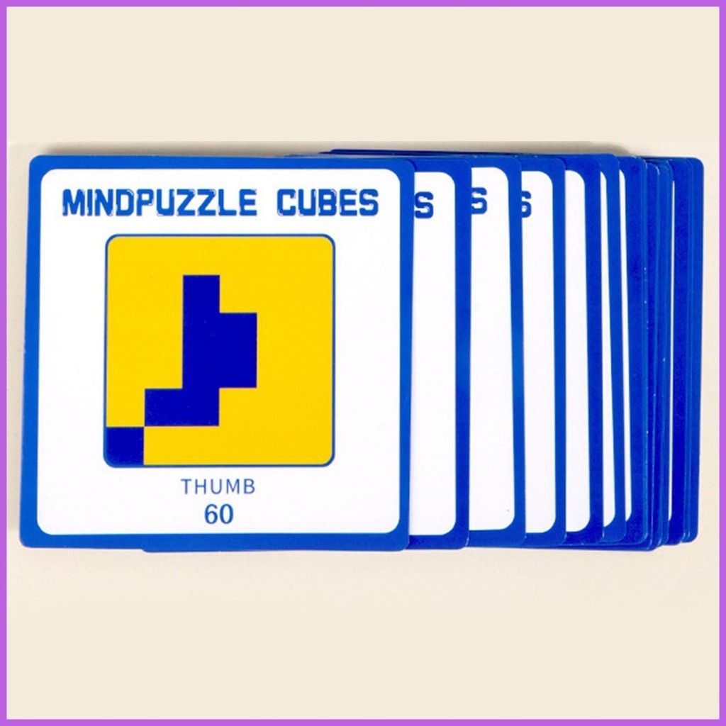 Wooden Pattern Blocks Logic IQ Game Geometric Blocks 60 Challenges ...