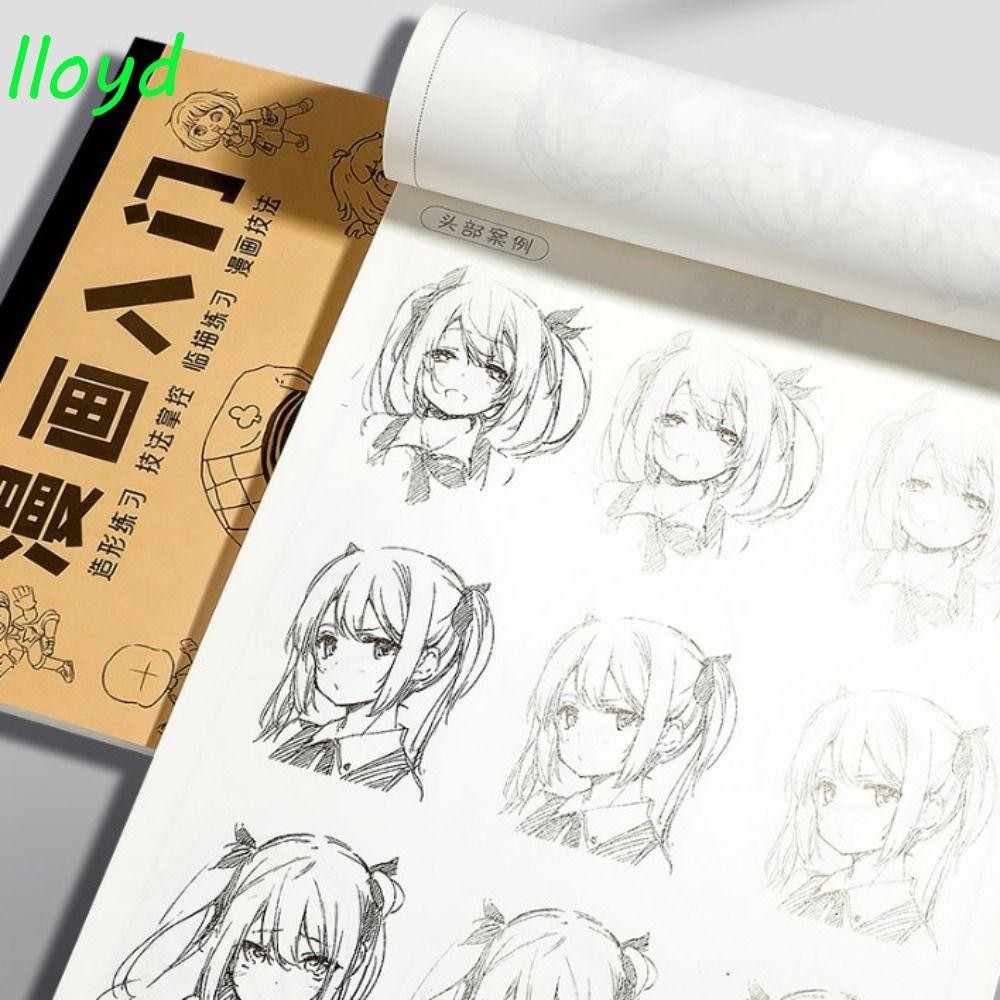 LLOYD Anime Hand Drawn Book, Comics Girl Boy Tracing Manga Sketching ...