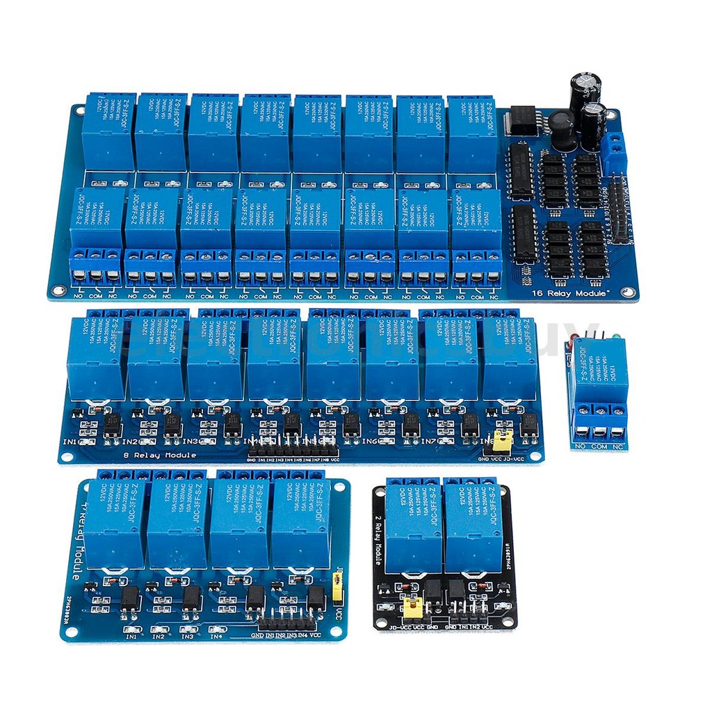 12V 1/2/4/8/16 Channel Relay Module With Optocoupler For PIC AVR DSP ARM | Shopee Malaysia