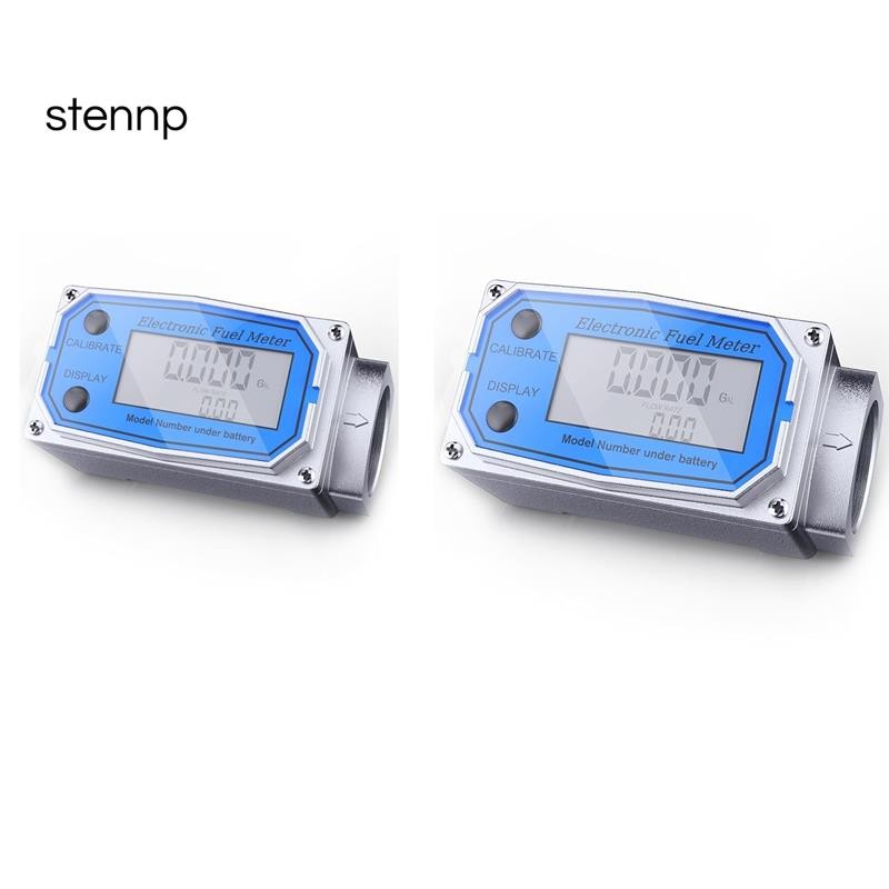 Flow Meter Digital LCD Display, NPT Counter Waterproof Oil Flow Meter ...