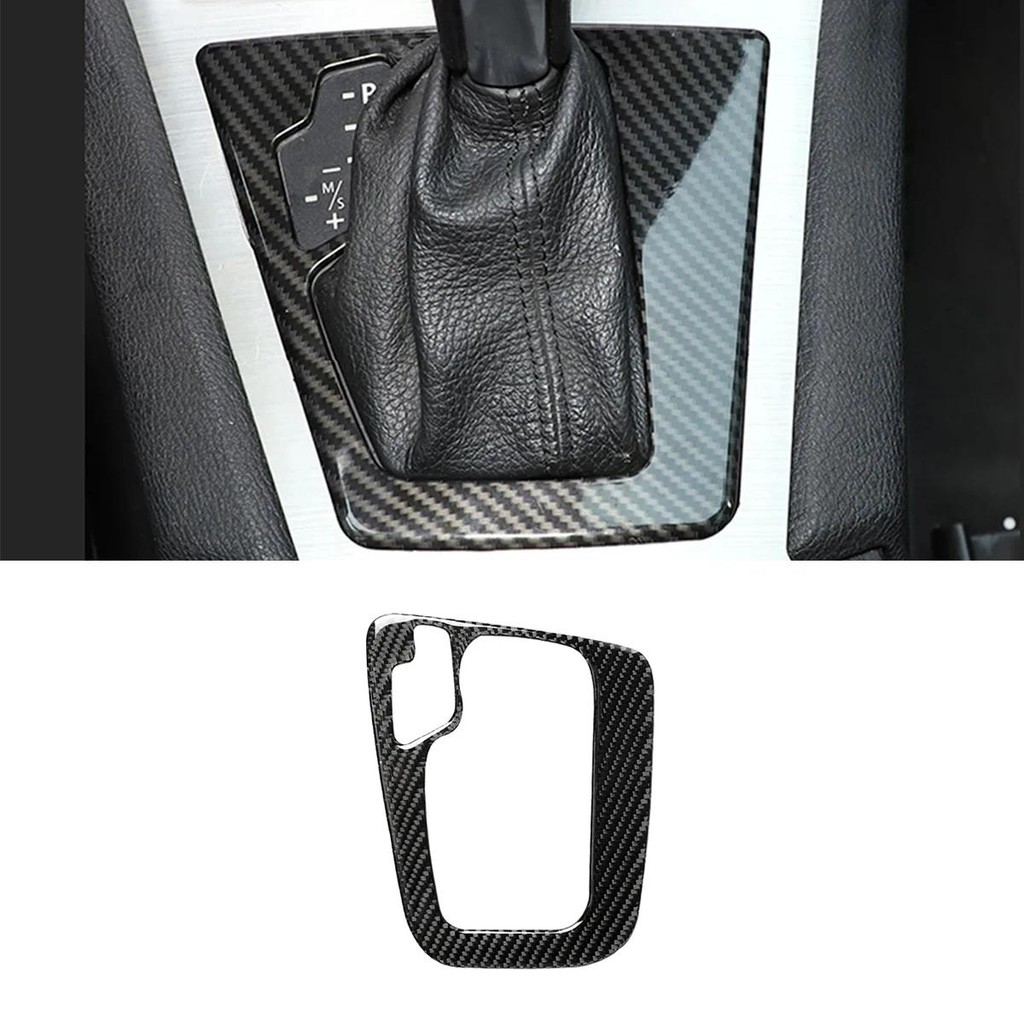 Car Carbon Fiber Console Gear Shift Panel Frame Cover Trim Sticker For ...