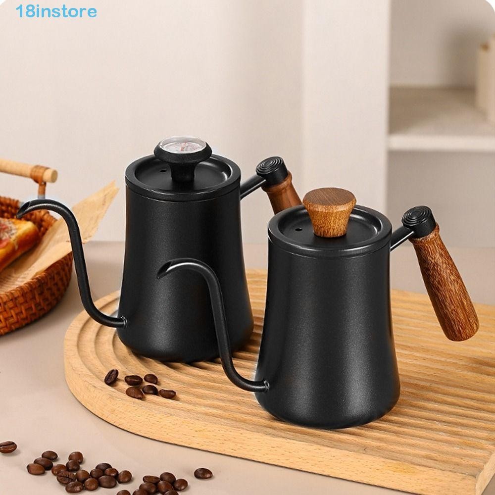 INSTORE Goose Neck Coffee Pot, Stainless Steel Drip Port Pour Over ...