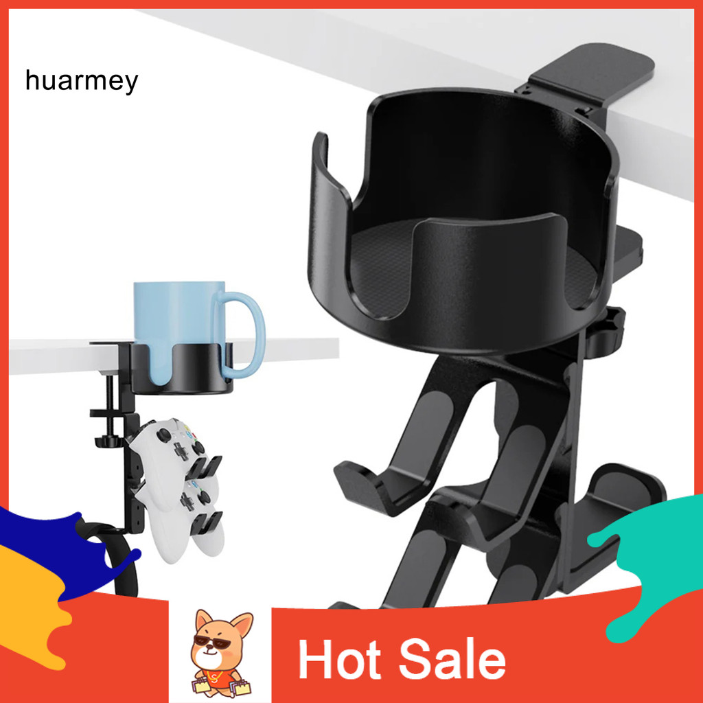 HMY 3-in-1 Headphone Hanger Game Controller Stand with Cup Holder ...
