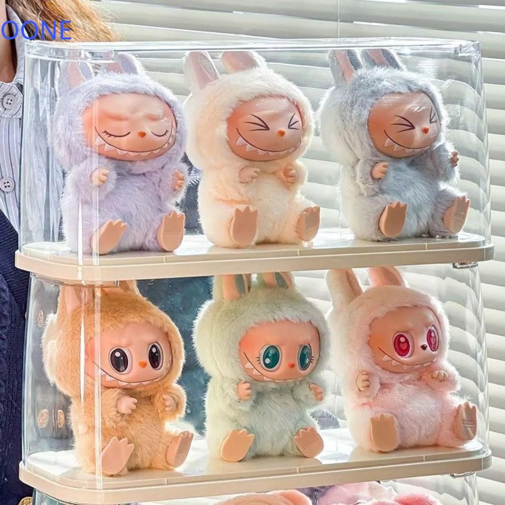 OONE Sitting Party Labubu Storage Case, Transparent Large Capacity ...