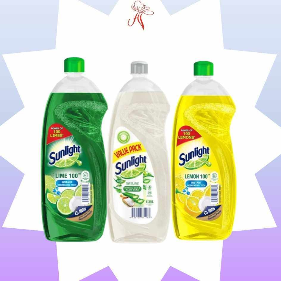 Sunlight Dishwash Liquid Lime/Nature/Lemon (1.35l) | Shopee Malaysia