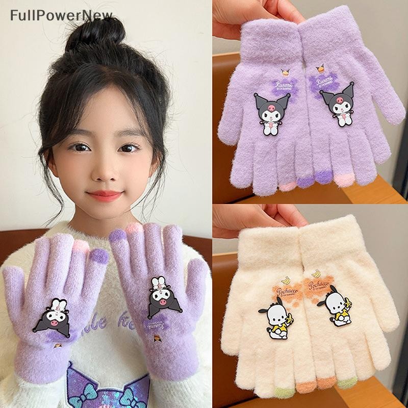 Full Kawaii Sanrio Gloves Children's Warm Gloves Hello Kitty Kuromi ...