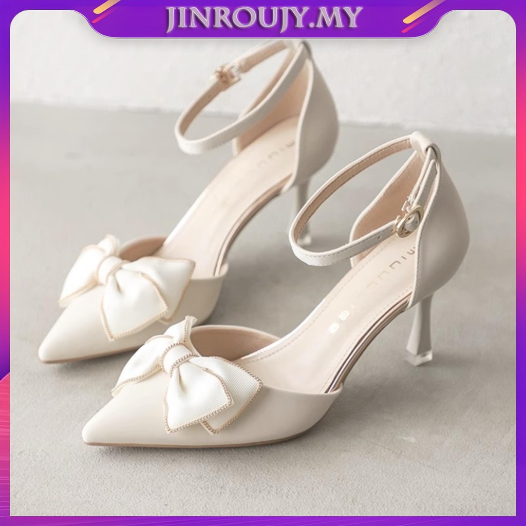 SWEETC Kasut raya perempuan Raya Heels 2024 kasut tinggi Women's ...