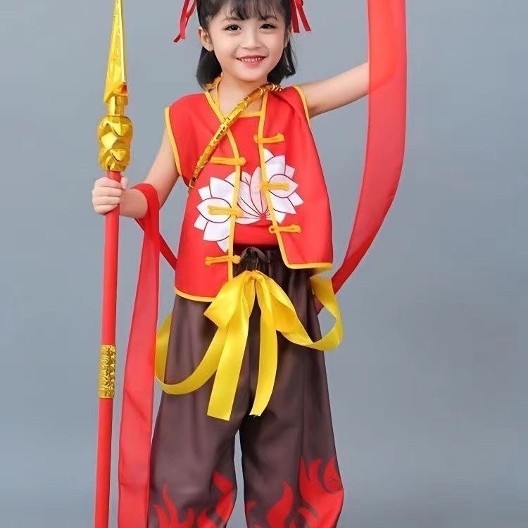 Nezha Demon Boy cosplay Nezha Costume Clothes Demon Boy Halloween cos ...