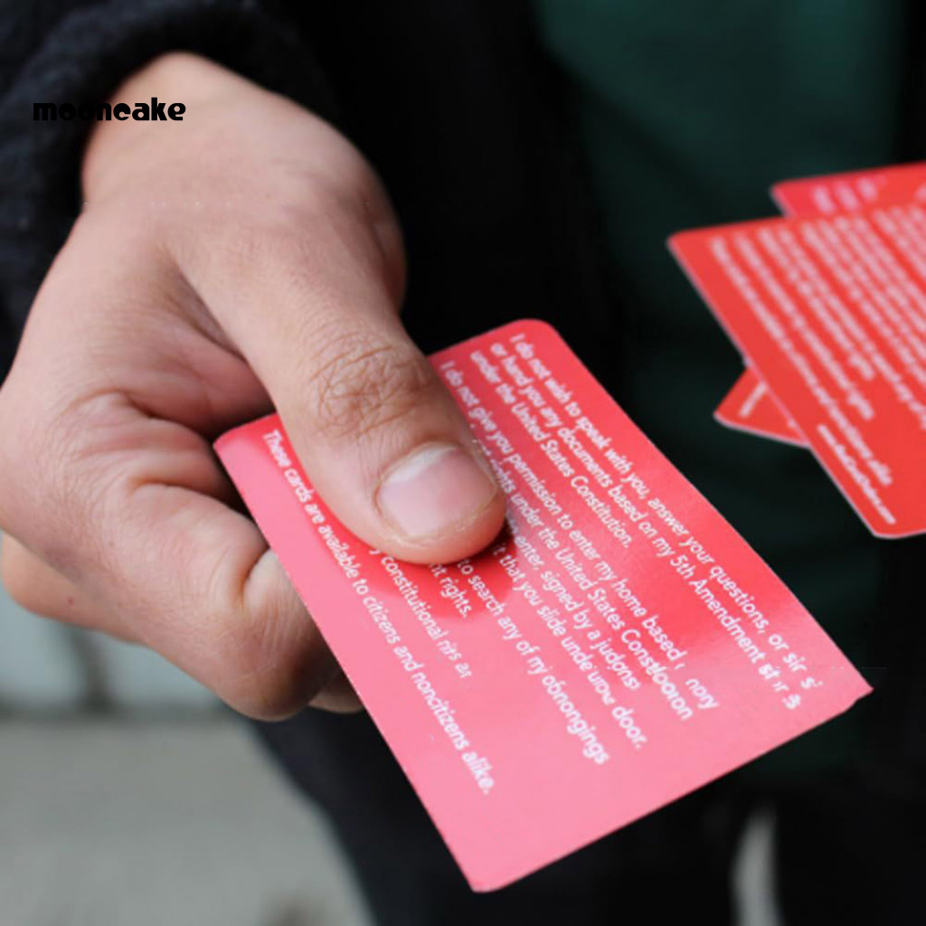 Know Your Rights Card Us Citizenship Card Pocket-sized Us Citizenship ...
