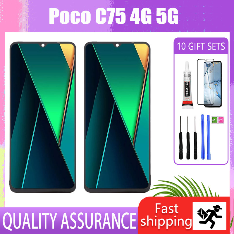 Original Poco C75 4G 5G LCD Display Touch Screen With Frame Assembly ...