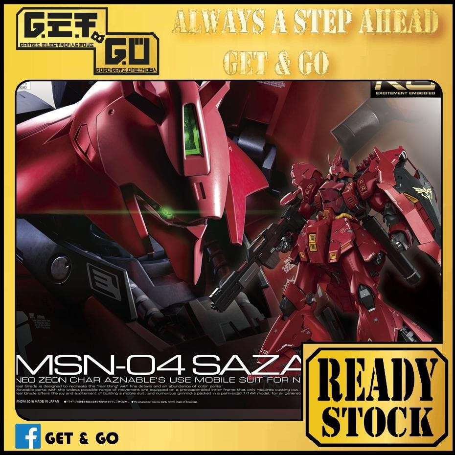 [Ready Stock] Bandai RG 1/144 Sazabi Plastic Model kit | Shopee Malaysia