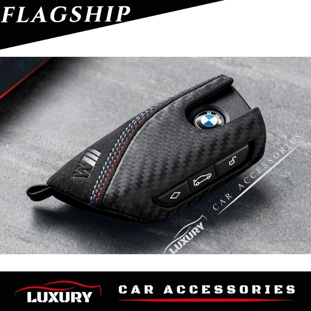 100% BMW Original BMW I20 iX iX3 iX1 XM Car Key Holder Fob Leather Case ...