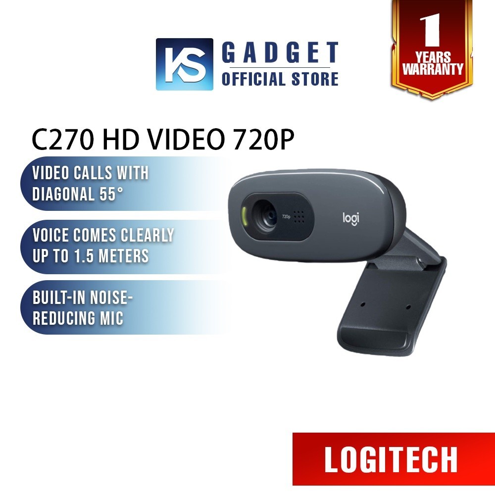 Logitech C270 HD video 720P built-in webcam Micro USB2.0 laptop ...