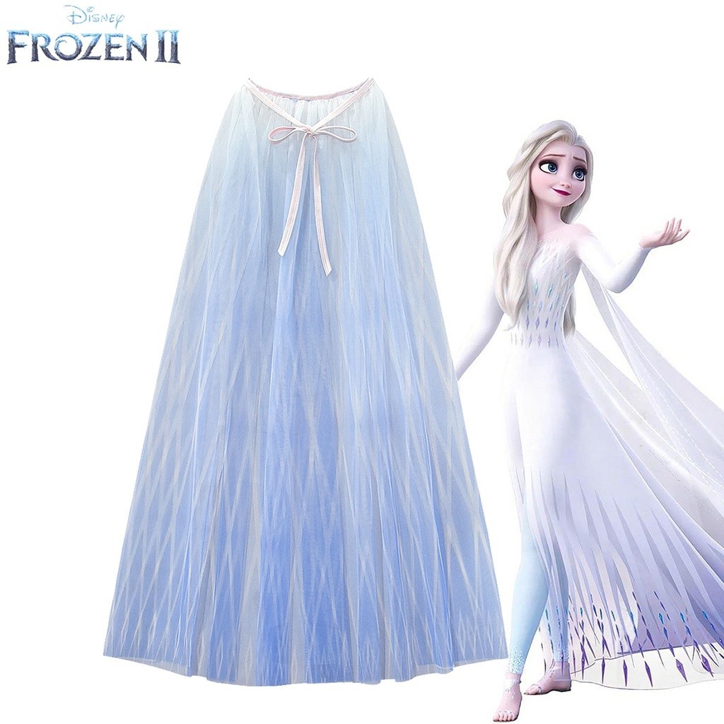 Disney Frozen Mesh Cloak Princess Anna Elsa Cloak Princess Dress Kids ...