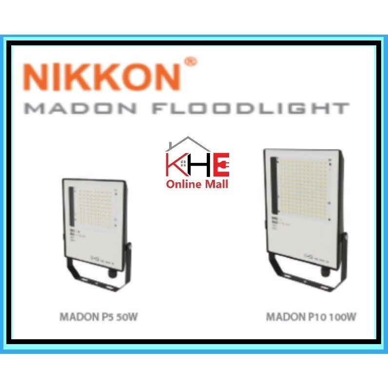 NIKKON MELO/MADON 50W & 100W IP66 LED FLOOD LIGHT | Shopee Malaysia