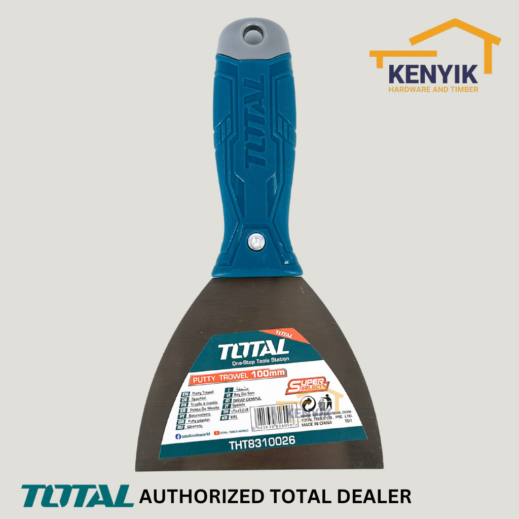 TOTAL 4" / 100cm Putty Trowel / Scraper (THT8310026) | Shopee Malaysia