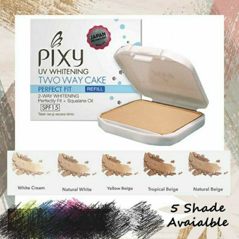 Original PIXY UV WHITENING TWO WAY CAKE-compact powder | Shopee Malaysia