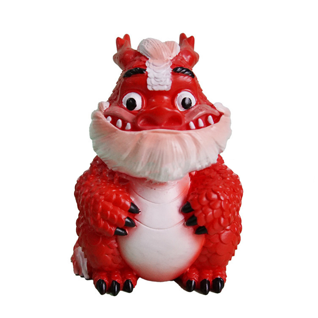 {pattaya} Cartoon Dragon Statue Dragon Figurine Decoration Chinese Red ...