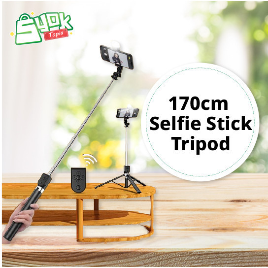 [selfie Stick] 170cm Selfie Stick Tripod Mobile Phone Holder Monopod