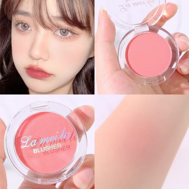 Natural Powder Blusher Dish Waterproof Facial Powder Blusher Facial ...