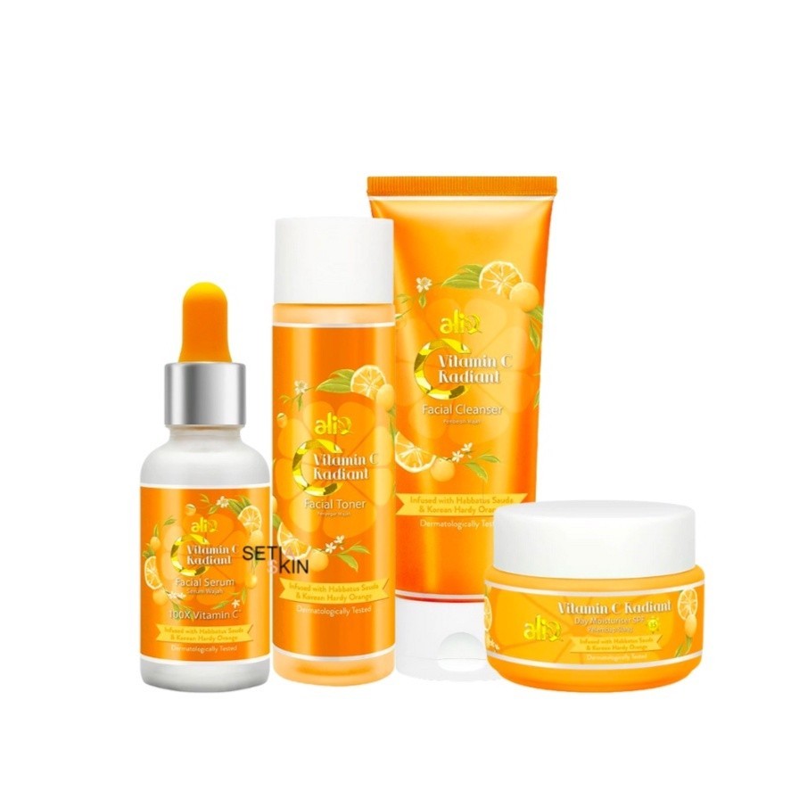 ALIA Vitamin C Radiant Cleanser 100ml / Toner 150ml / Day Moisturiser ...