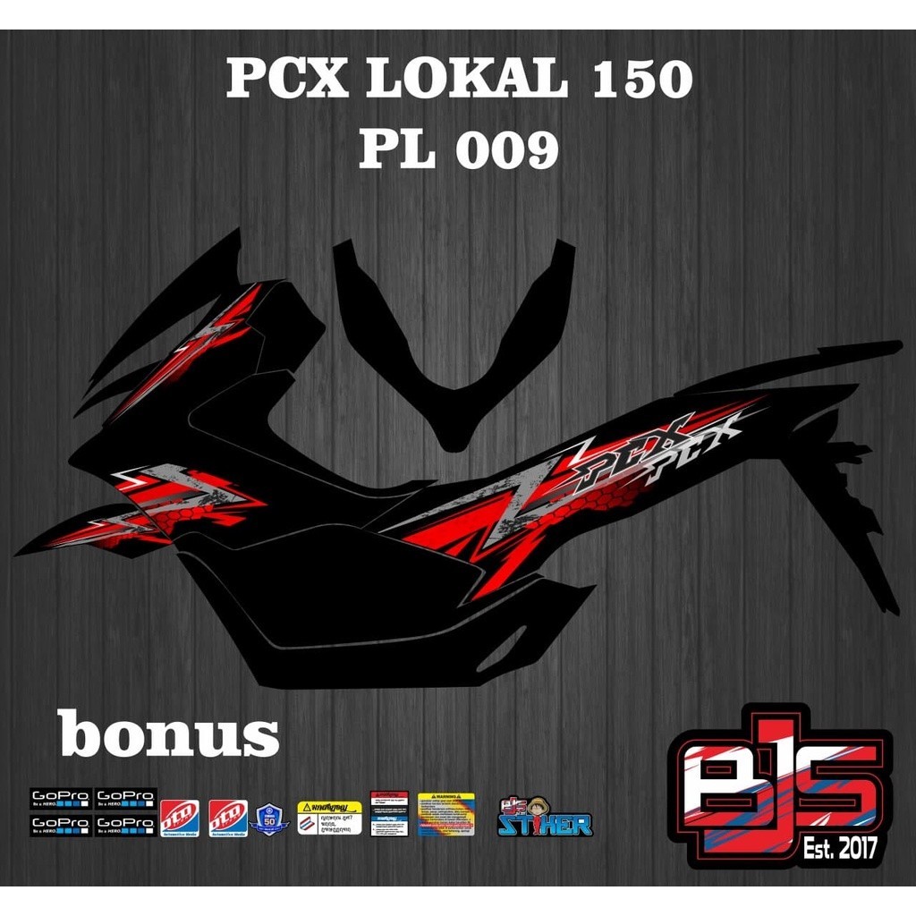 LOKAL Striping pcx 150 - striping sticker Local pcx 150 lisi Pole ...
