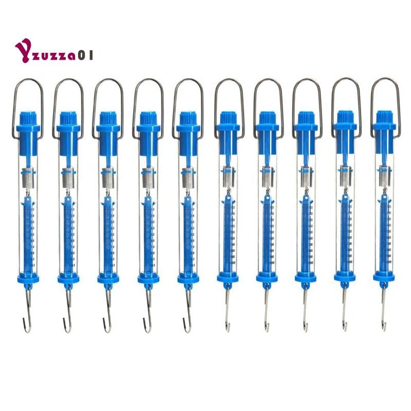 Spring Scale, 10 Pack 10N Transparent Spring Balance Hanging Tube ...