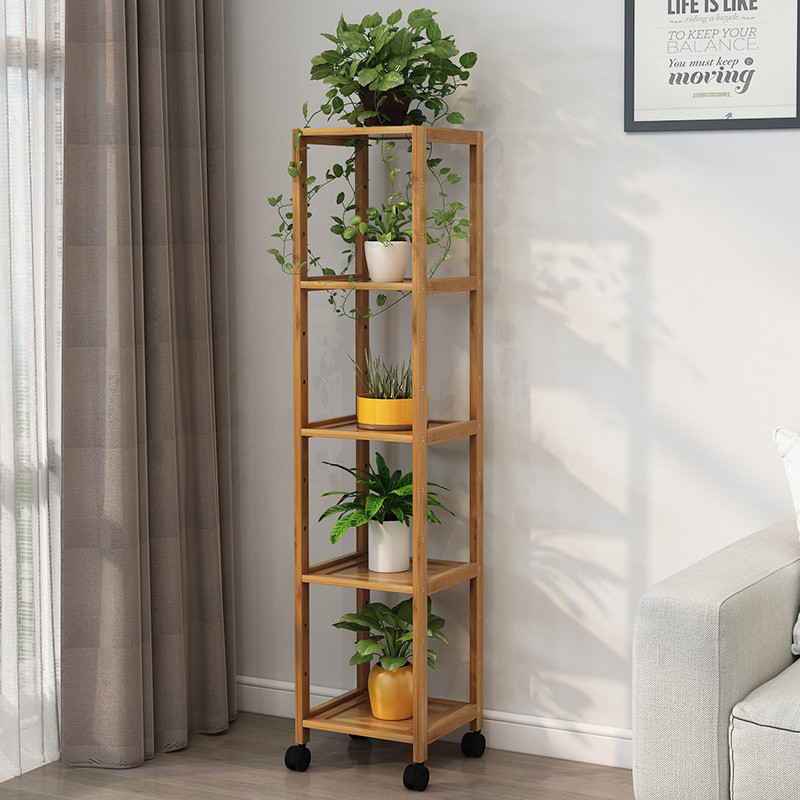 Simple Flower Stand Narrow Small Balcony Floor-standing Flower Stand ...