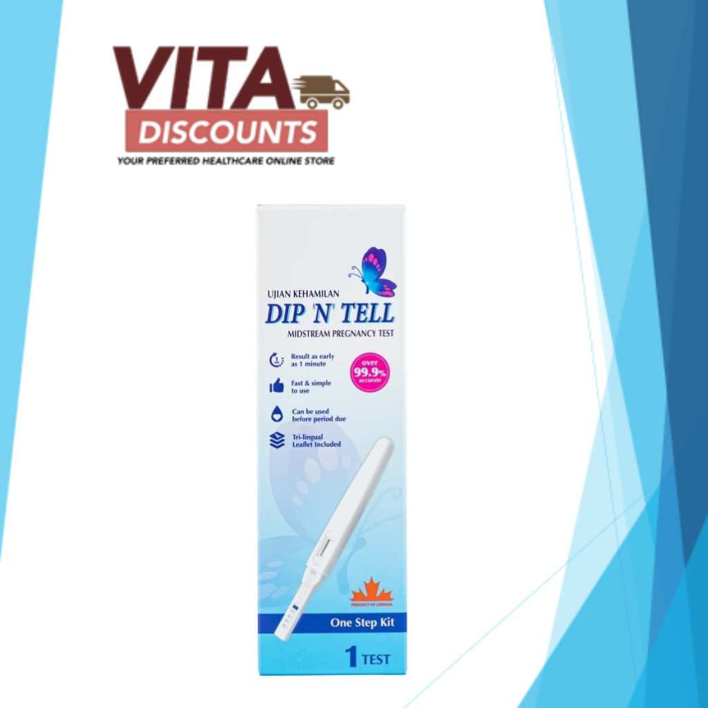 DIP N TELL MIDSTREAM PREGNANCY TEST 1S EXP09/2026 | Shopee Malaysia