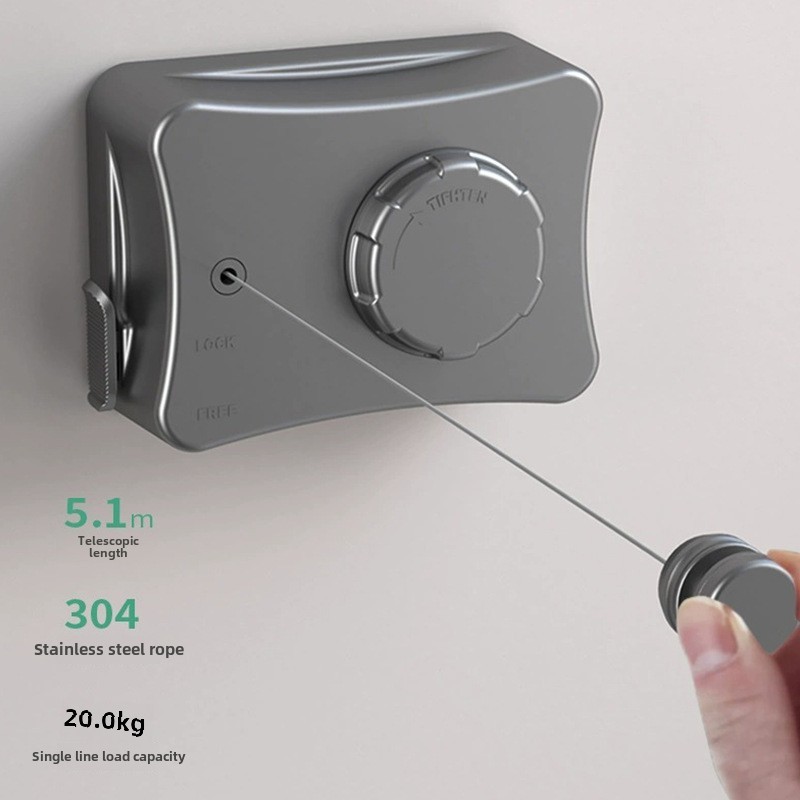 [Ready Stock] Perforation-Free Invisible Clothesline Balcony ...