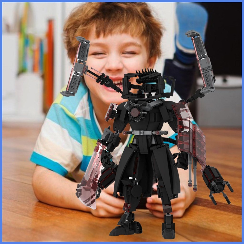 For Skibidi toilet TV Man Building Blocks TV Toilet Anime Character ...