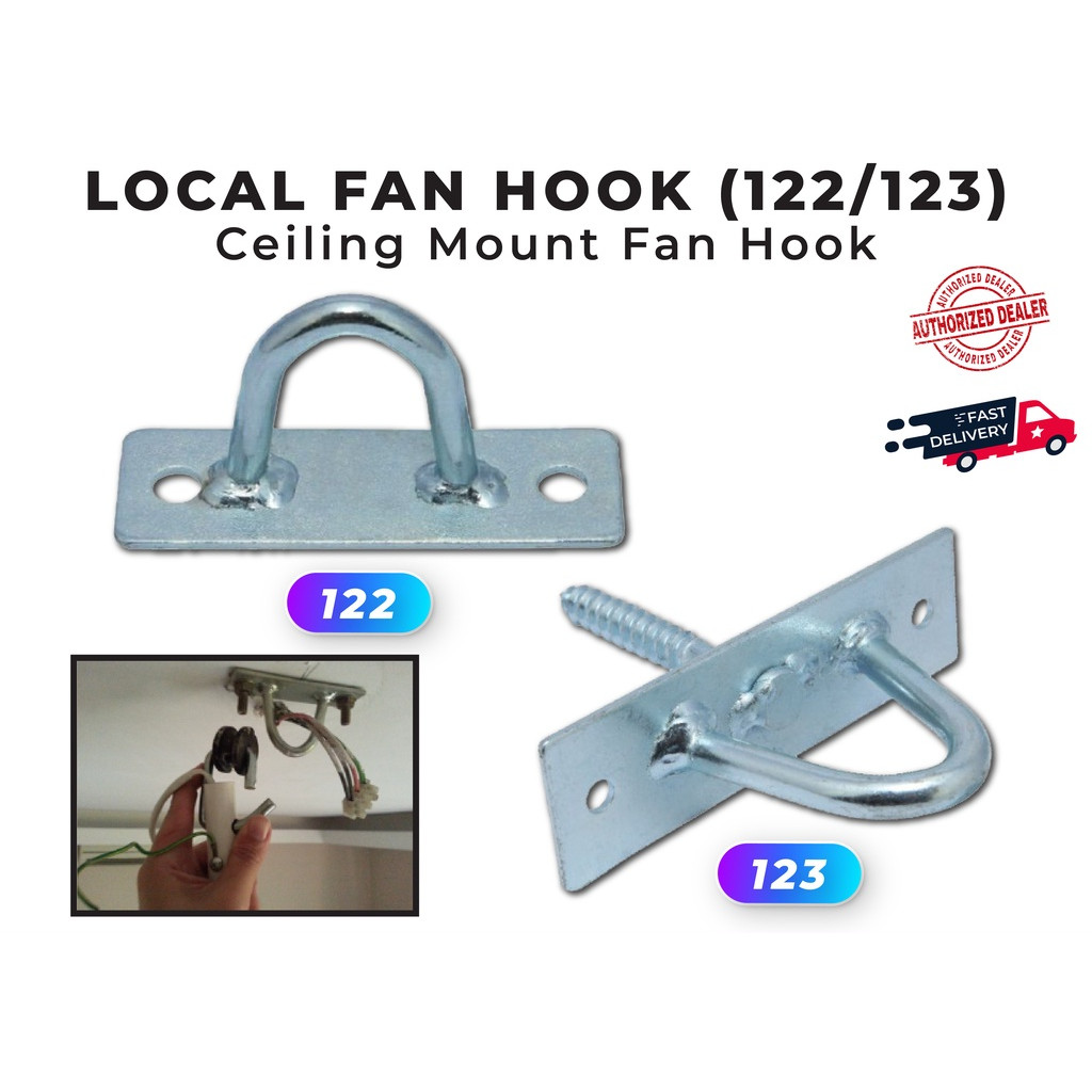 LOCAL FAN HOOK (122/123)/Ceiling Mount Fan Hook, Kipas Gantung | Shopee ...