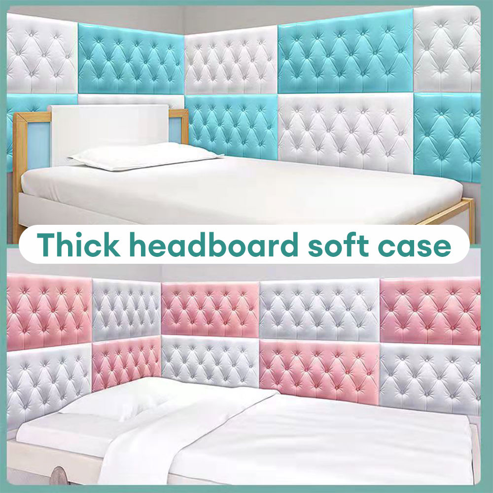 3D Anti-Collision Wall Padding Peel and Stick Headboard Padded Adhesive ...