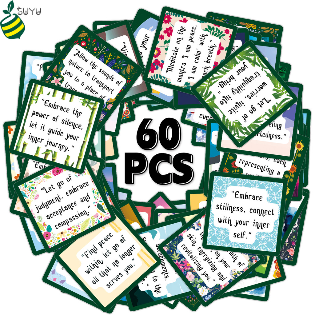 60pcs Positive Affirmation Cards - Daily Affirmation Cards, Lunchbox ...