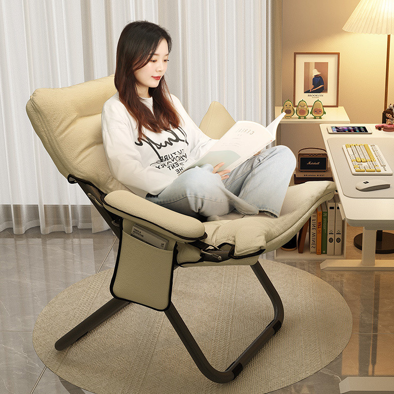 [QING] Foldable Recliner Comfortable Lunch Break Chair Nap Lazy ...