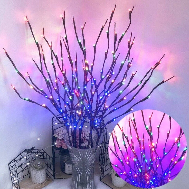 Ligyetor Tree Branch LED Light Simulation Tree Branch Lights Room ...