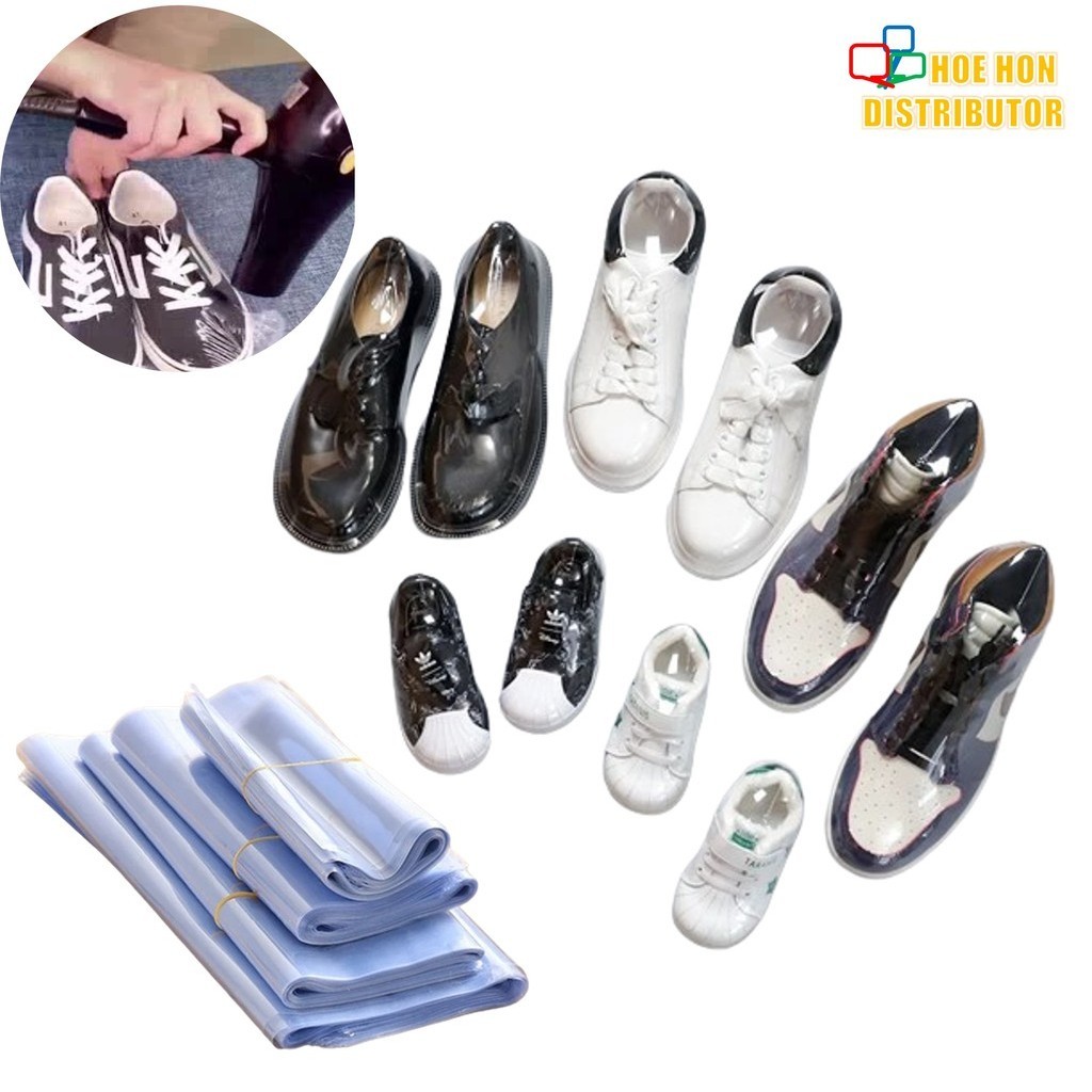 PVC Heat Shrink Plastic Wrap Film 50pcs Sport Shoe Collection ...
