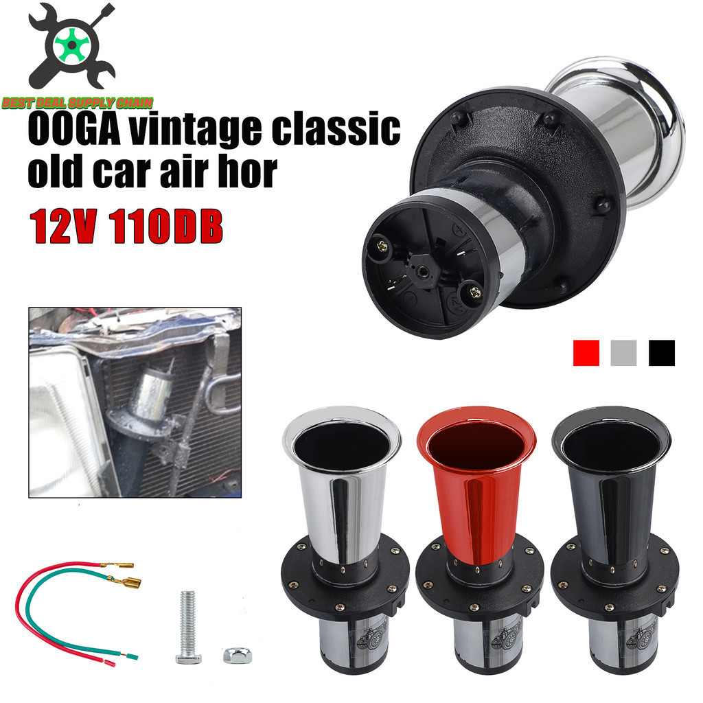 Car Air Horn Chrome OOGA Air Horn Antique Classic for Ford Model T ...