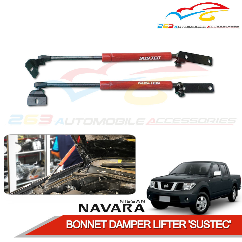 NISSAN NAVARA D40 2005-2015 SUSTEC BONNET DAMPER LIFTER '2 PC/SET ...