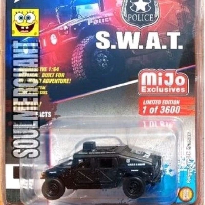 Johnny Lightning Police SWAT Humvee Diecast Hummer Original | Shopee ...