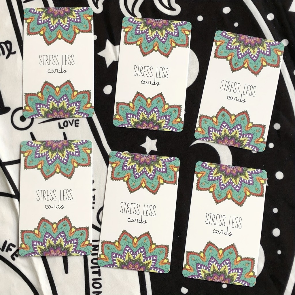 Stress Less Cards -50 English Cards For Mindfulness And Meditation ...
