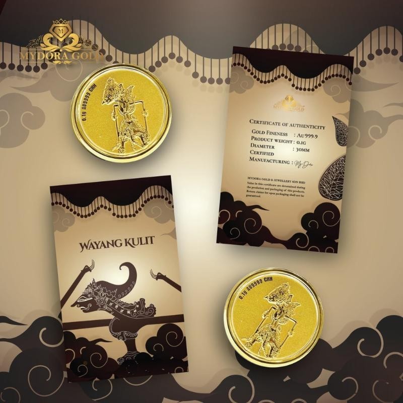 MYDORA Wayang Kulit | Tradition Series 999.9 Gold Wafer Coin (0.1g ...