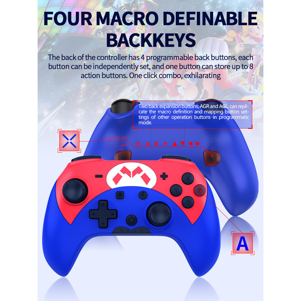 Switch Game Controller Pc Controller One Click Wake Up Continuous Sending Function With Body 