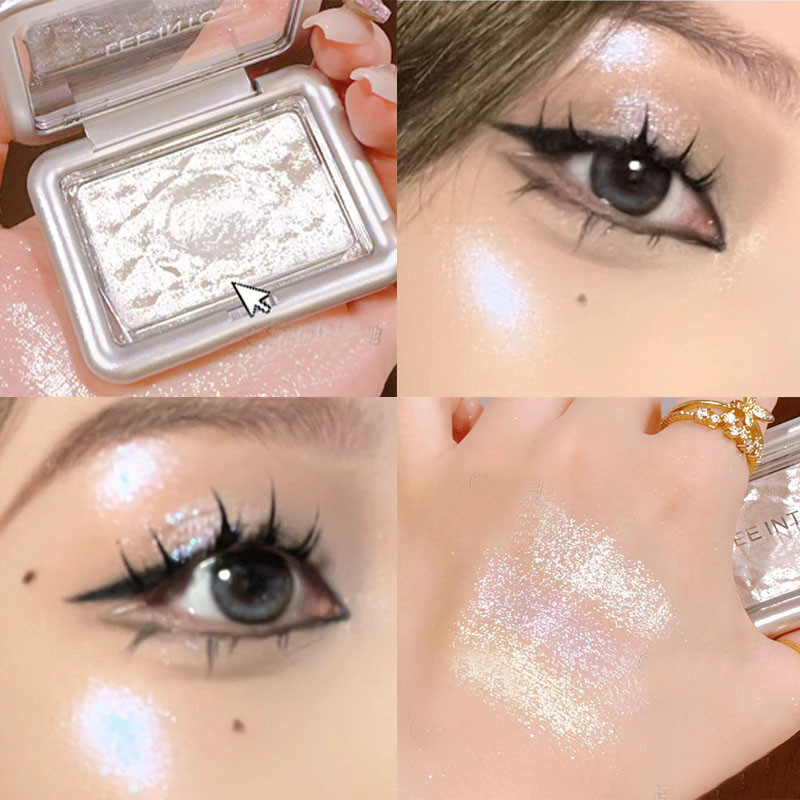 Pearl White Highlighter Palette Makeup Lasting Water-Light Champagne ...