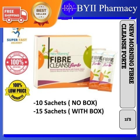 [] NEW MORNING FIBRE CLEANSE FORTE 15G (Fiber+probiotic for ...